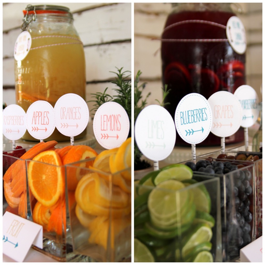 the ultimate sangria bar- summer’s best drink station