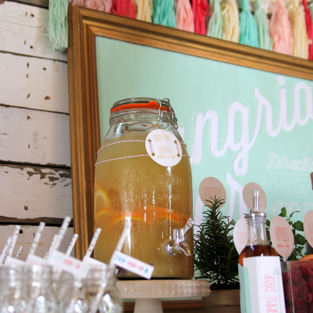 the ultimate sangria bar- summer’s best drink station