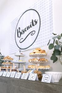 brunch party perfection- a biscuit bar