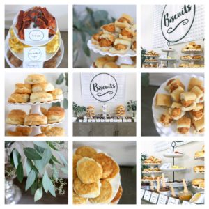 brunch party perfection- a biscuit bar