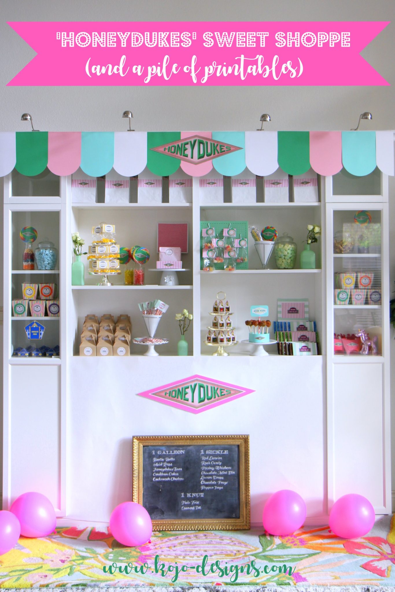 harry potter party- honeydukes (and a heap of free printables)