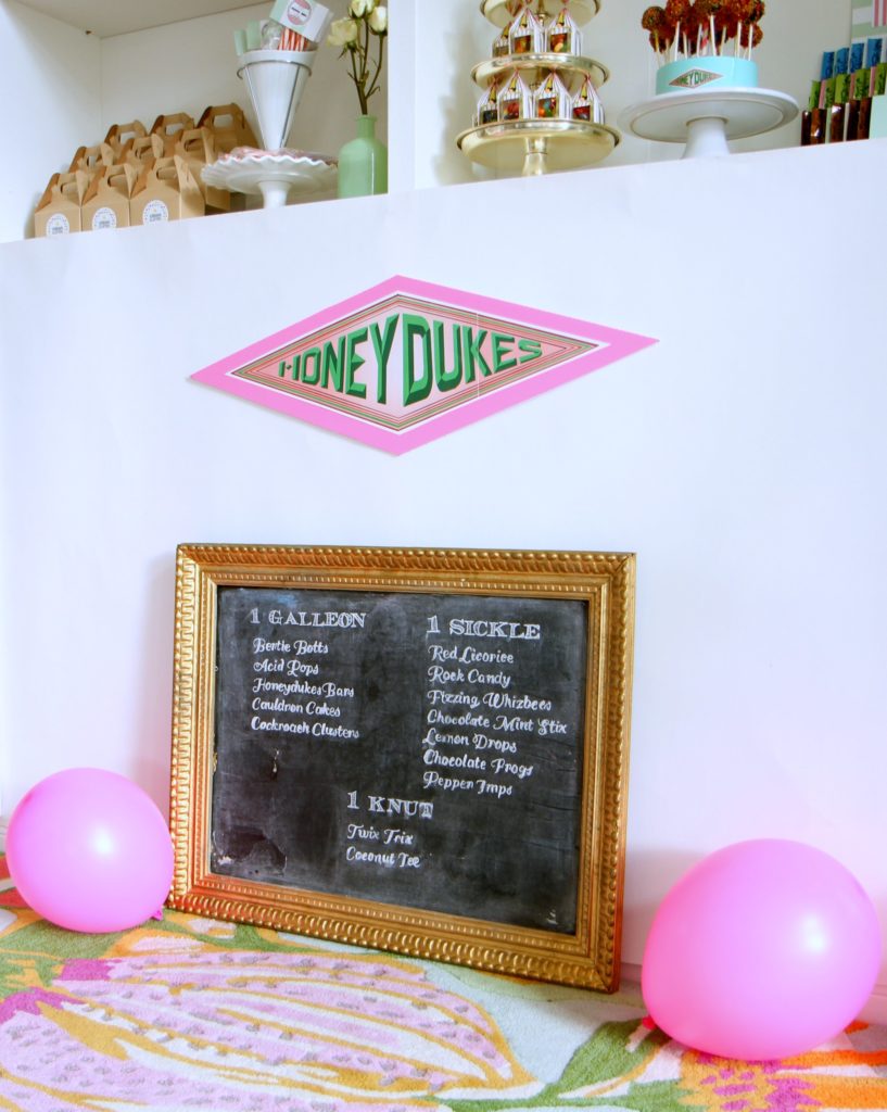harry potter party- honeydukes (and a heap of free printables)