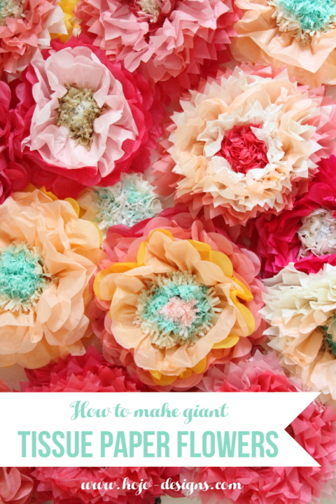 Tissue Paper Flowers Wall